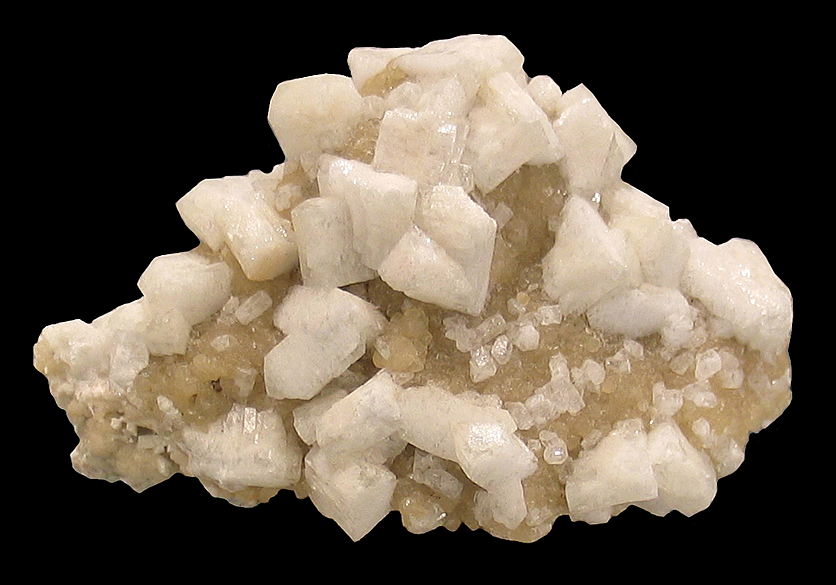 Celestite on Calcite, Stoneco Lime City Quarry, Wood County, Ohio